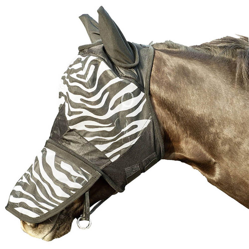 HKM Fliegenschutzmaske Zebra mit Nüsternschutz | HorSeven
