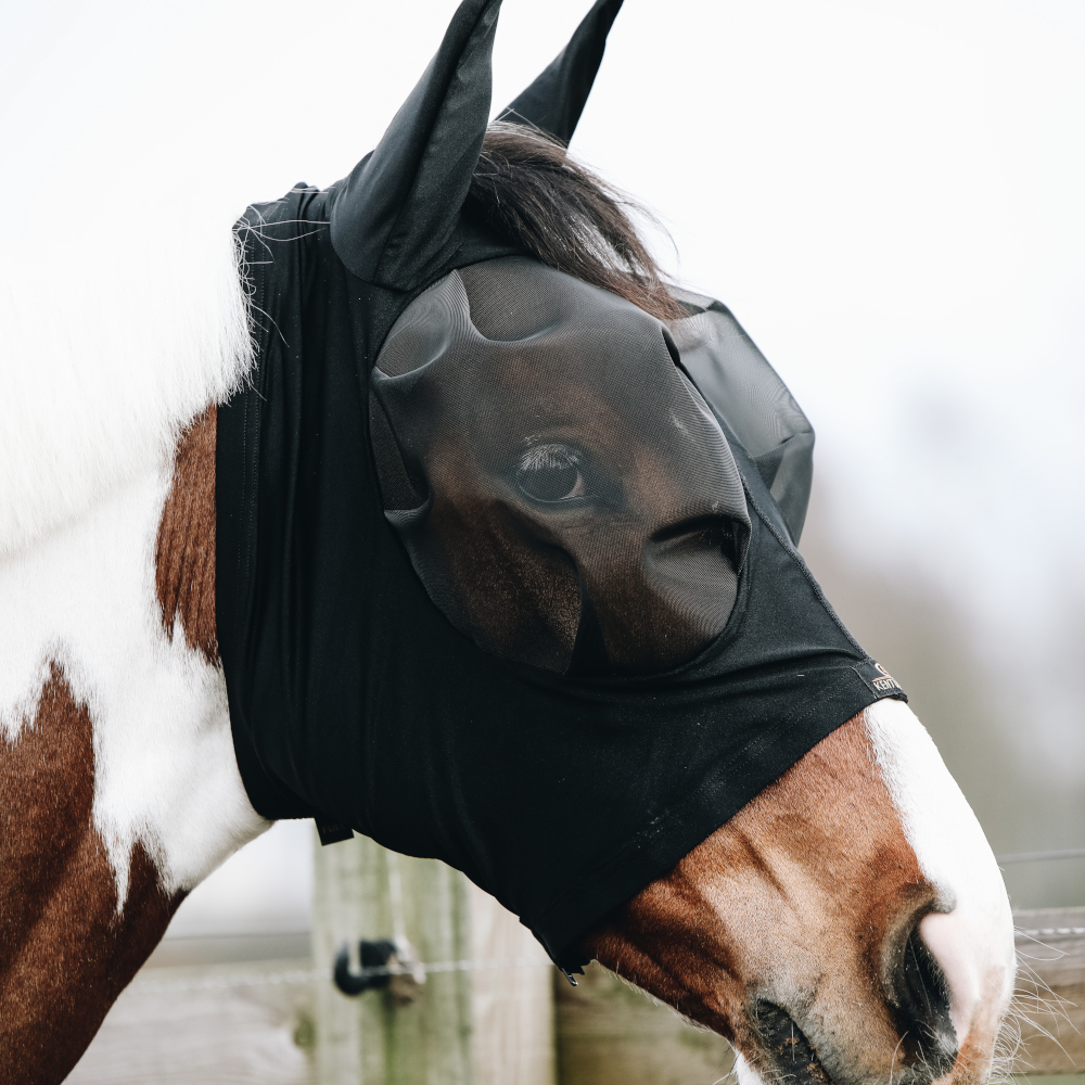 Kentucky Horsewear Fly Mask Slim Fit - black , Vollblut | HorSeven