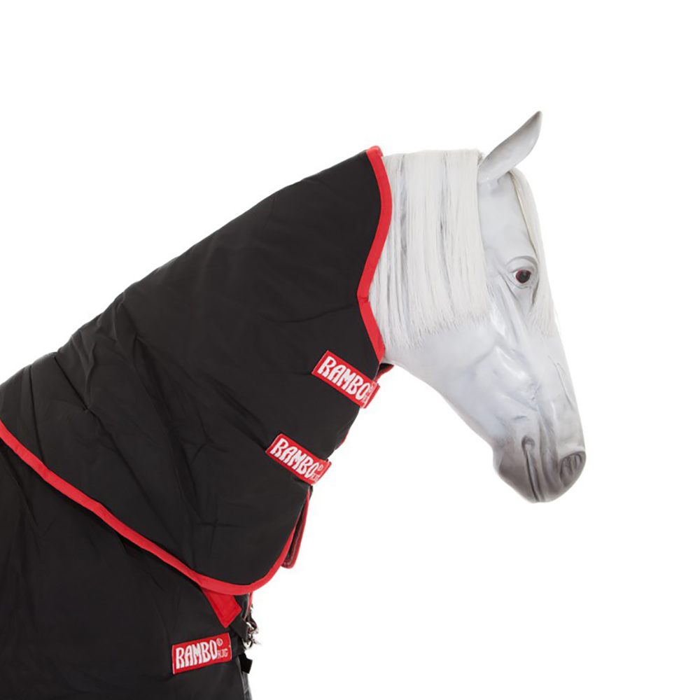 Horseware Rambo Supreme Turnout Heavy Vari Layer 450g - Black/Red ...