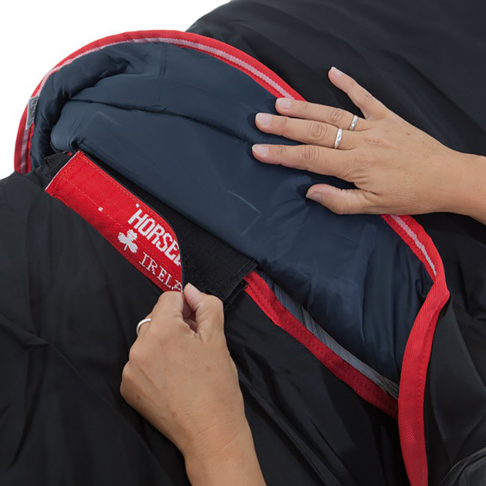 Horseware Rambo Supreme Turnout Heavy Vari Layer 450g - Black/Red ...