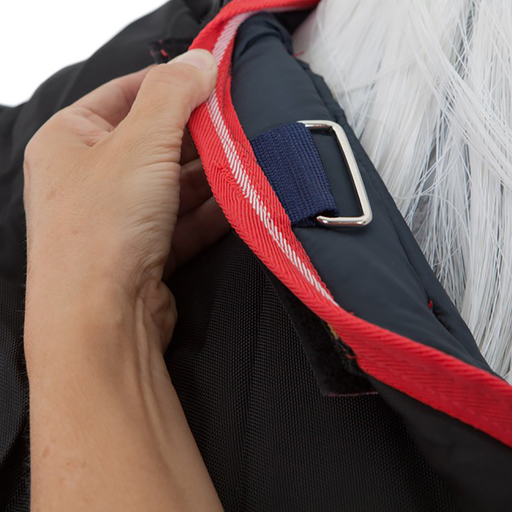 Horseware Rambo Supreme Turnout Heavy Vari Layer 450g - Black/Red ...